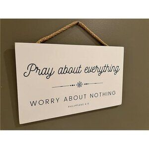 Wall Decor | Farmhouse Style Bible Verse Wall Decor Wood Sign 95 X 55 ...